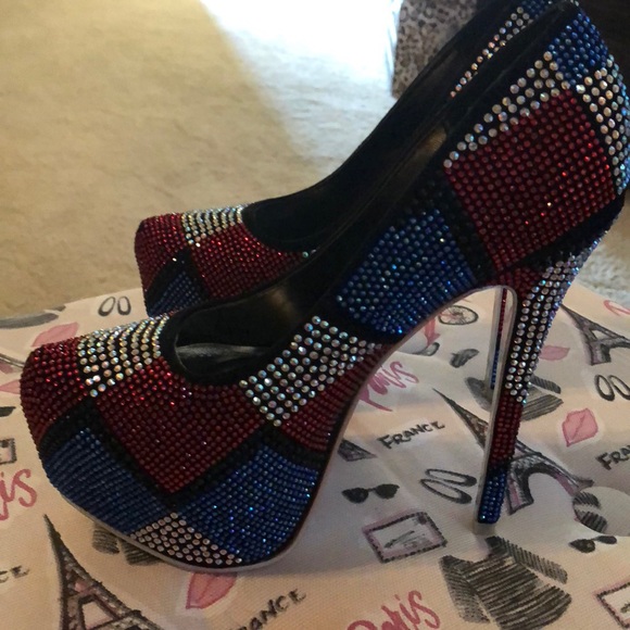 Alba | Shoes | Sexy Blinged Out Stiletto Heels | Poshmark